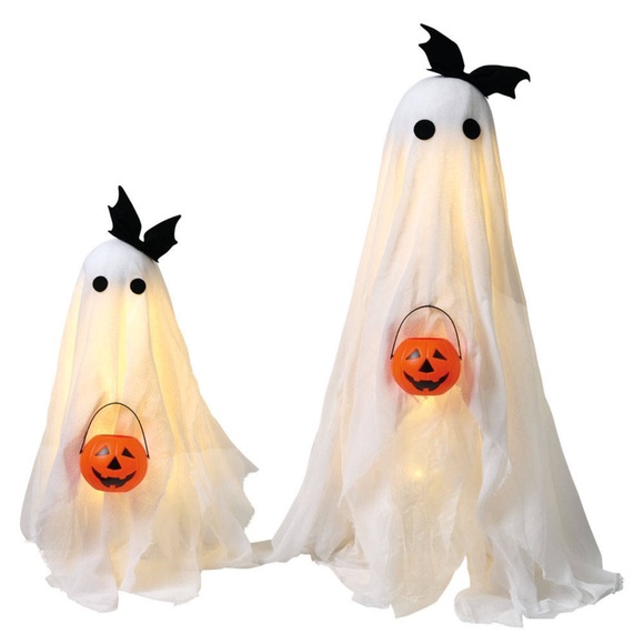 The Halloween Collection | Holiday | Nib Aldi 225 Set Of 2 Led Ghosts ...